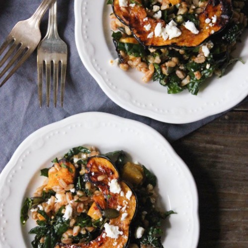 Farro with Chipotle Glazed Squash, Kale and Toasted Pepitas ...